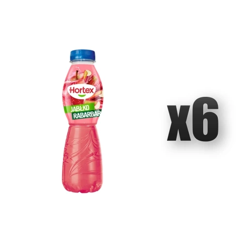 Hortex Jabłko rabarbar Napój butelka aPet 500 ml 6 szt. - Zgrzewki i ...