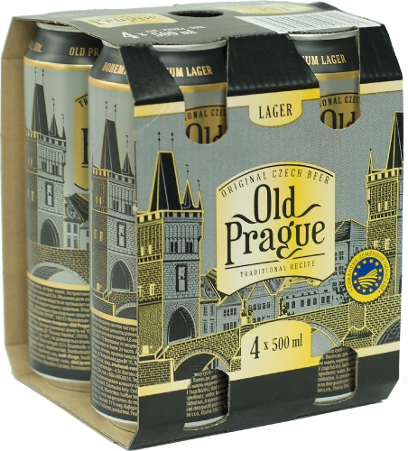 'Piwo Old Prague Premium Lager 4x0,5 L CAN - Piwa / Piwa / Alkohole ...