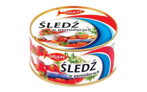 Graal śledź w sosie pomidorowym 300 g - Śledzie / Przetwory mięsne i ...
