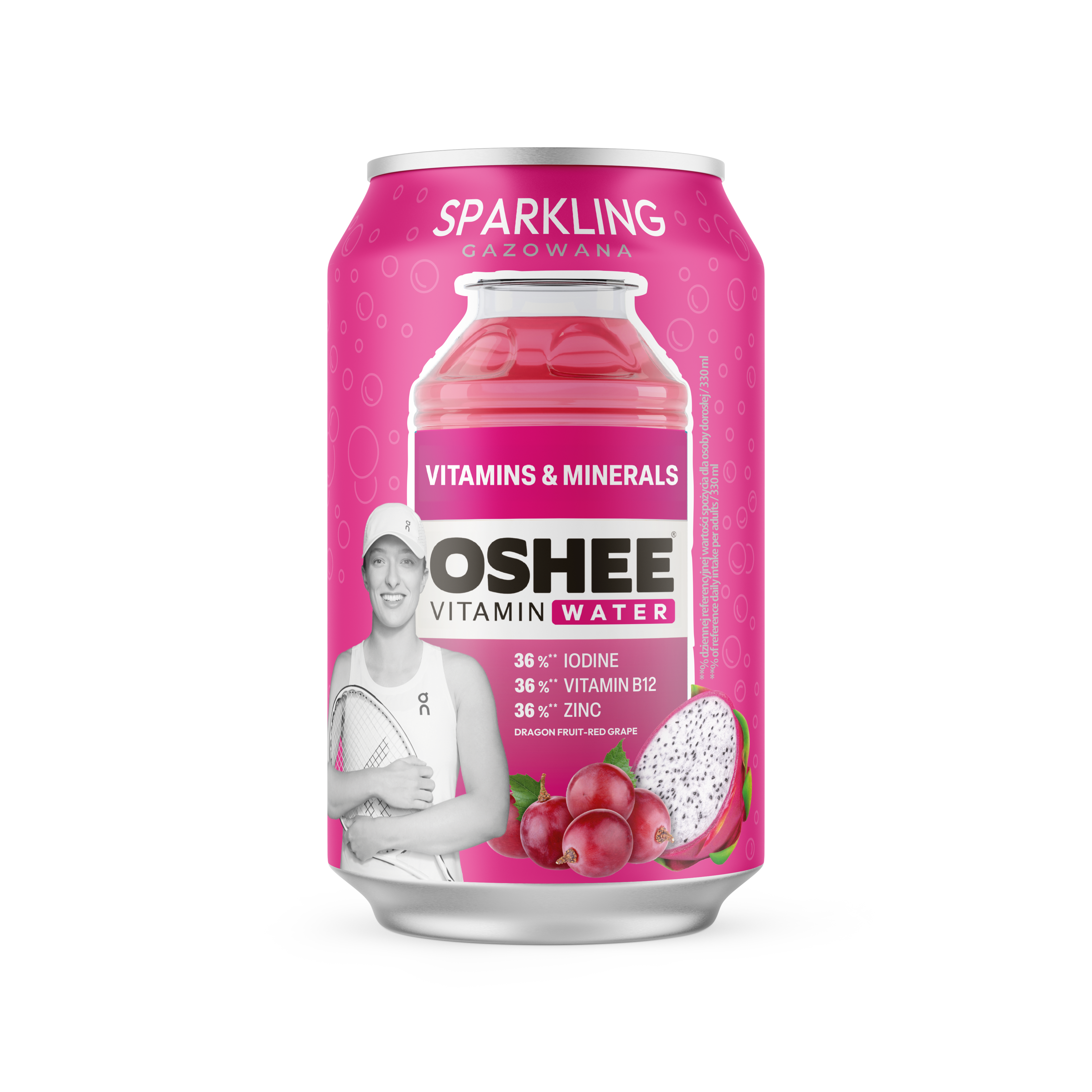 Napój OSHEE Vitamin Water Sparkling Witaminy i Minerały 330 ml Megasam24.pl