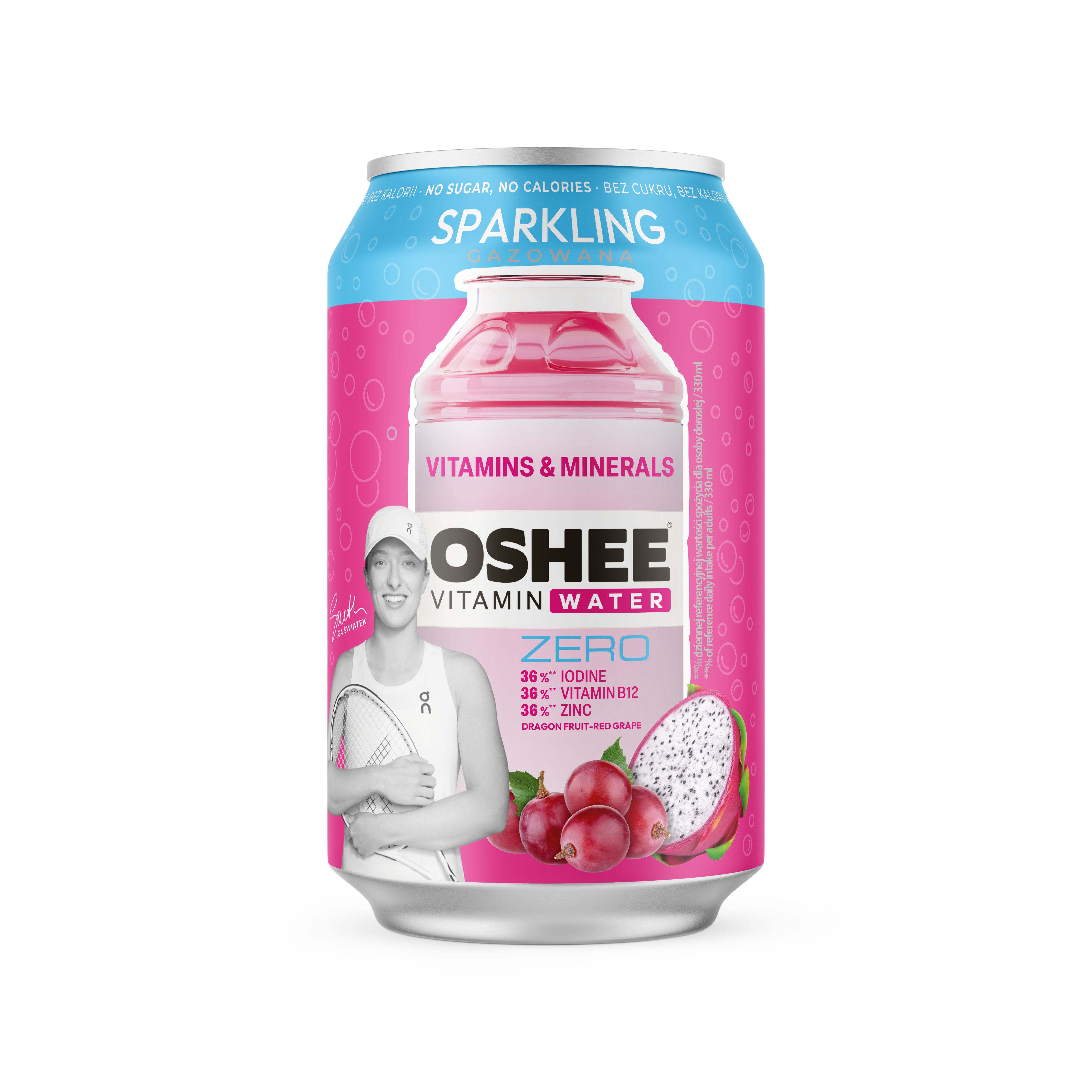 Napój OSHEE Vitamin Water Sparkling Witaminy i Minerały ZERO 330 ml ...