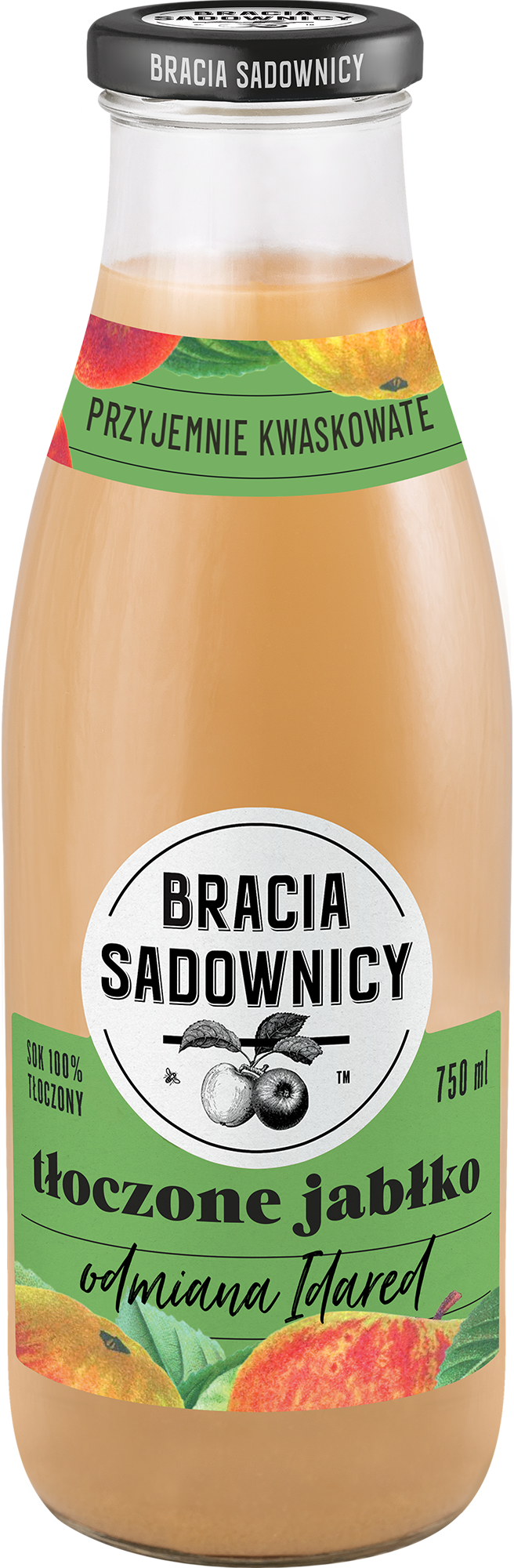 bracia sadownicy sok tłoczony 750 ml jabłko odmiana idared Megasam24.pl