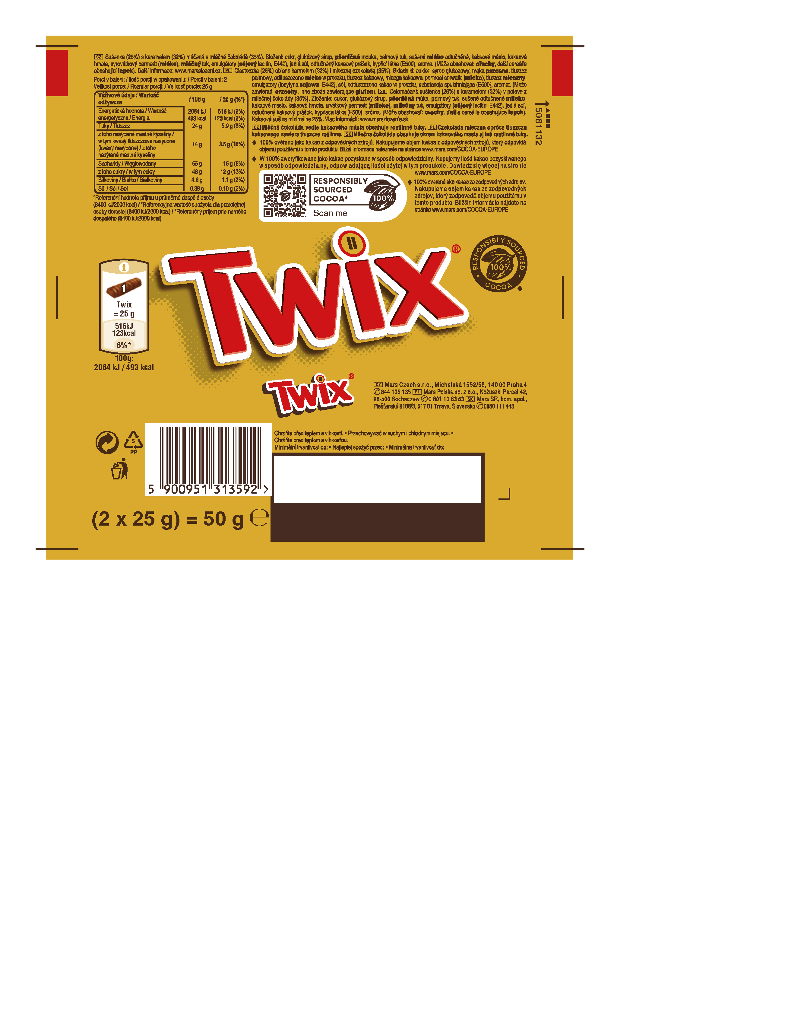 Twix baton 30x50 g - Batony / Słodycze i przekąski / Spożywcze ...